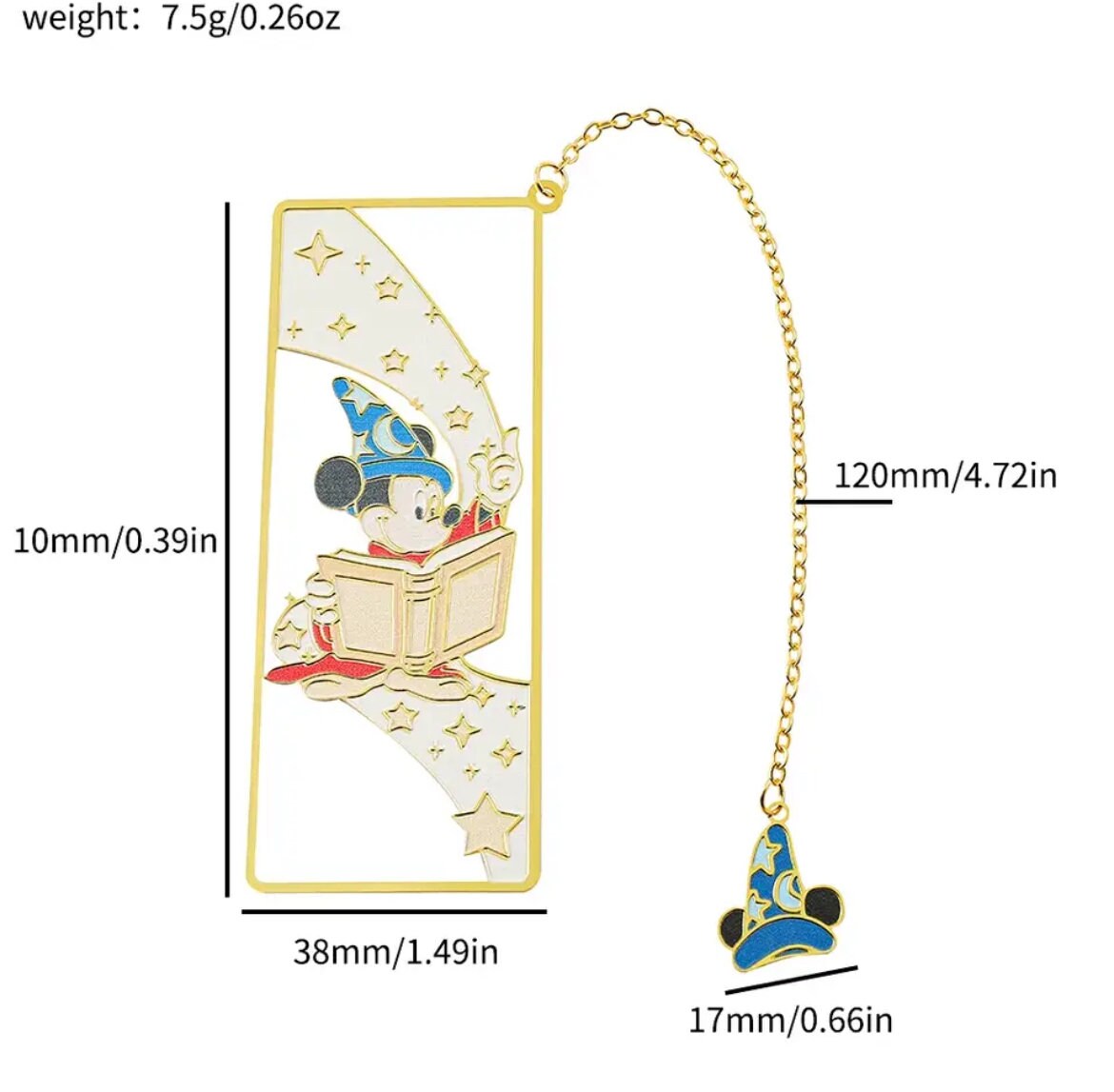Disney Mickey and Minnie Mouse Creative Metal Bookmark for Women Men ...