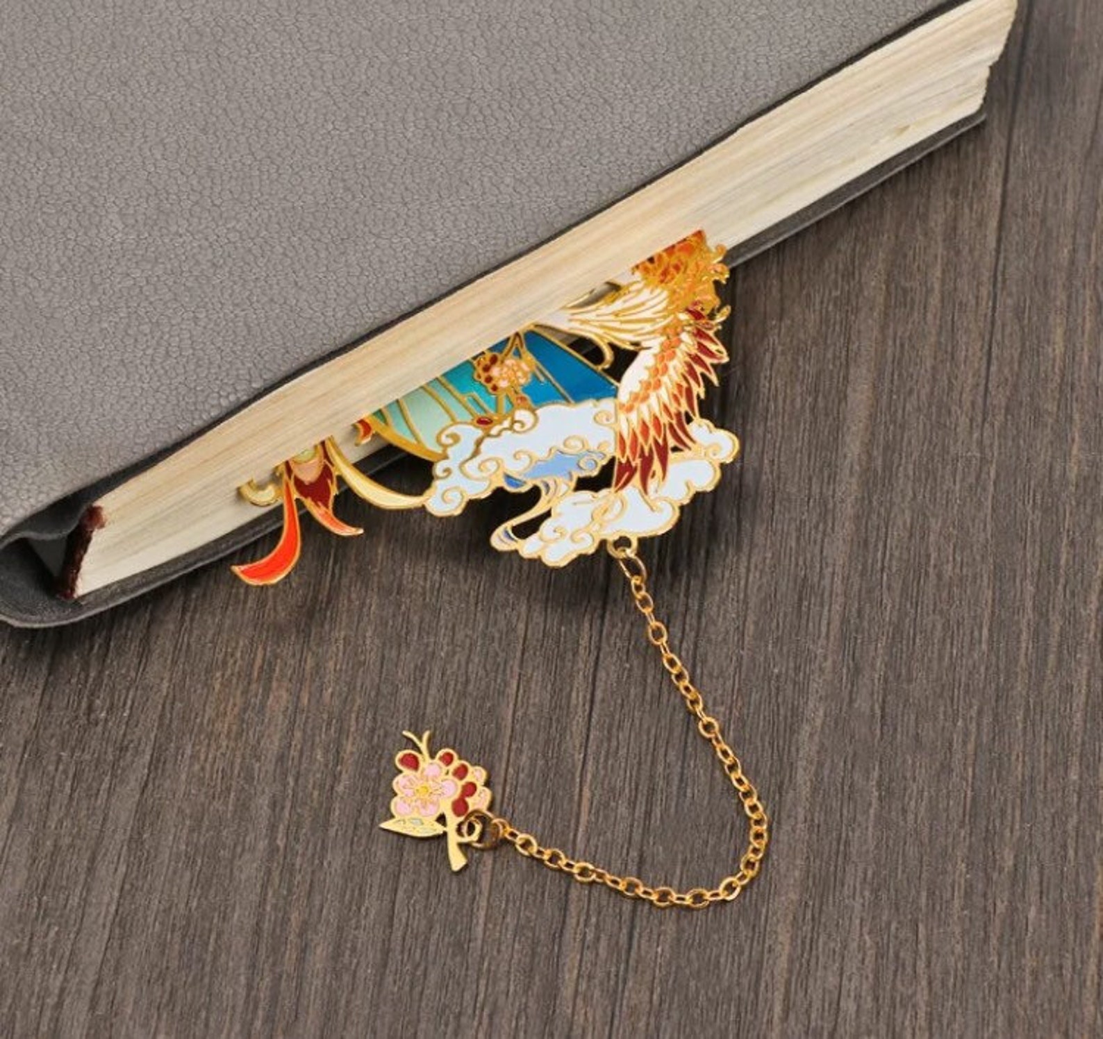 Japanese Style Gold Brass Metal Bookmark Gift or Present for | Etsy