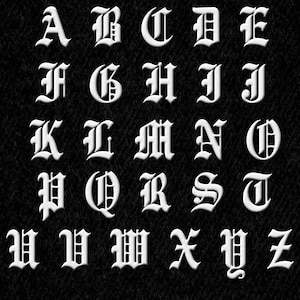 Custom Embroidered 3D Letter Snapback Baseball Cap | Old English - Etsy