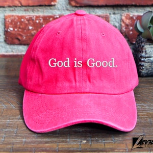 God is Good Embroidered Low Profile Adjustable Baseball Cap Dad Hat ...