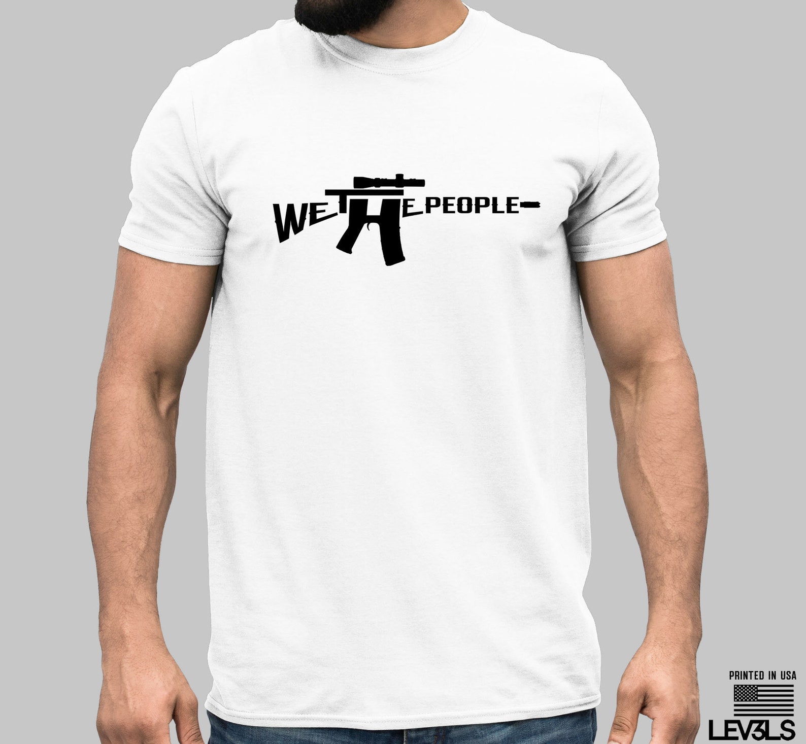 We the People Riffle T-shirt AR-15 AK-47 Gun Scope - Etsy