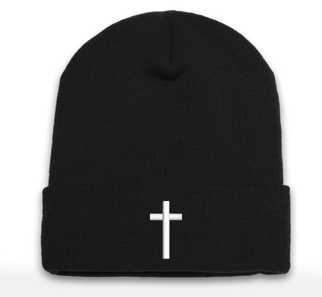 Christian Cross Embroidered Beanie Cap |jesus is Lord | Christian ...