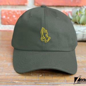 Praying Hands Embroidered Low Profile Baseball Cap | Unisex | Dad Hat ...