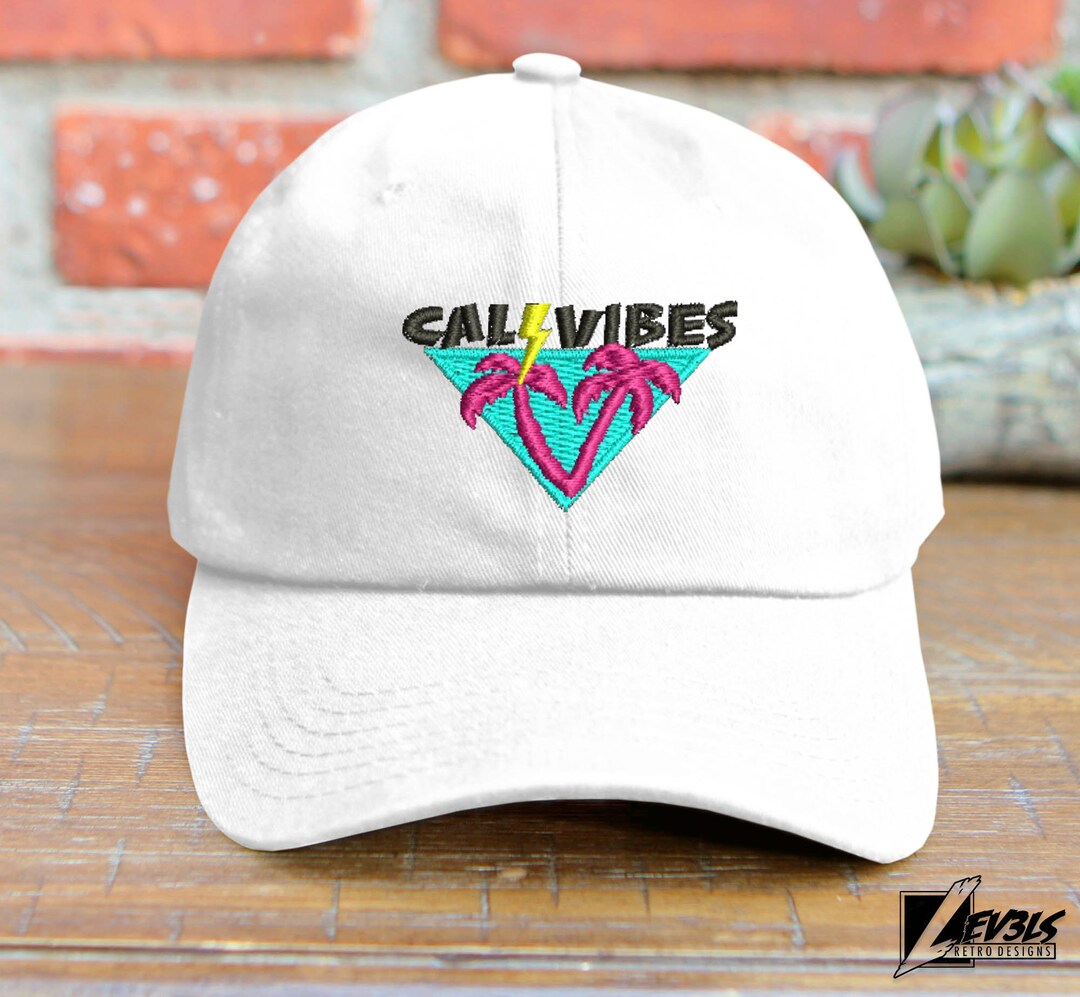 Cali Vibes Embroidered Low Profile Baseball Cap | Adjustable Buckle ...