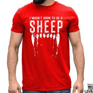 I Wasn't Born to Be A Sheep T-shirt F Joe Biden USA FU46 2nd Anti Vax ...