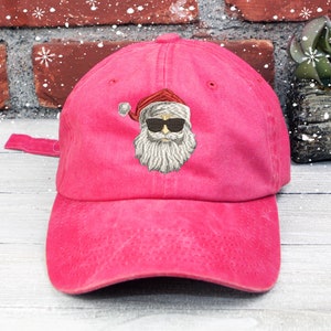 Cool Santa Claus Embroidered Low Profile Baseball Cap Christmas Cap ...