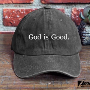 God is Good Embroidered Low Profile Adjustable Baseball Cap Dad Hat ...