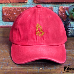 Praying Hands Embroidered Low Profile Baseball Cap | Unisex | Dad Hat ...