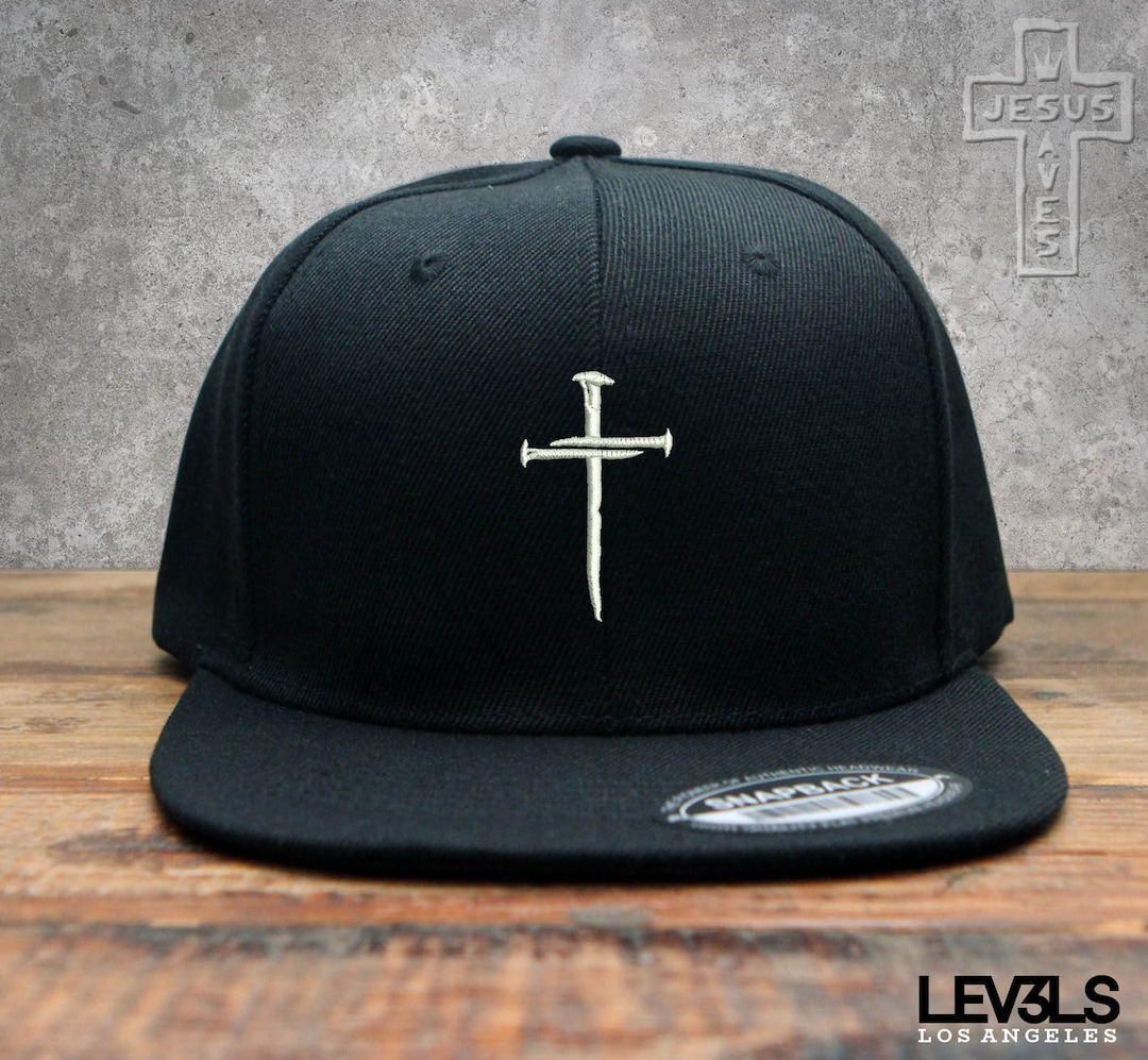 Cross 3 Nails Embroidered Snapback Baseball Cap | Christian Cross ...