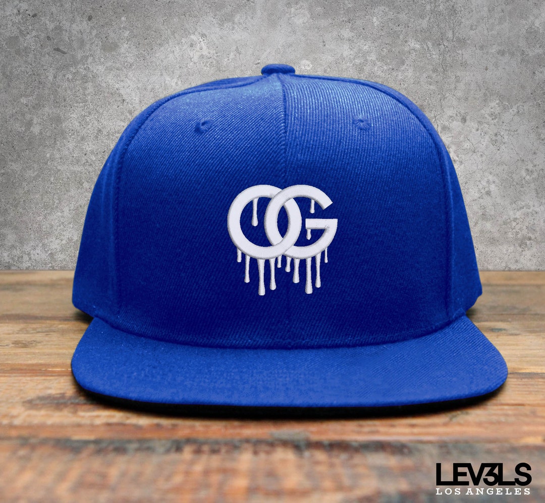 OG Dripping Embroidered Snapback Cap | Gym Cap | Graffiti Drips ...