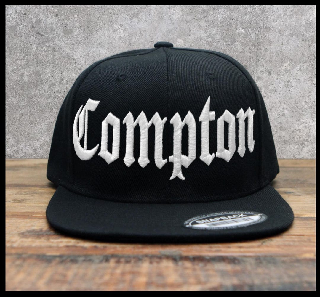 Compton Old English Embroidered Snapback Cap Classic Hip Hop Style - Etsy
