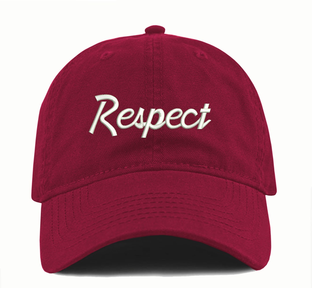 Respect Dad Hat Retro 90's Script Baseball Cap Adjustable Buckle ...