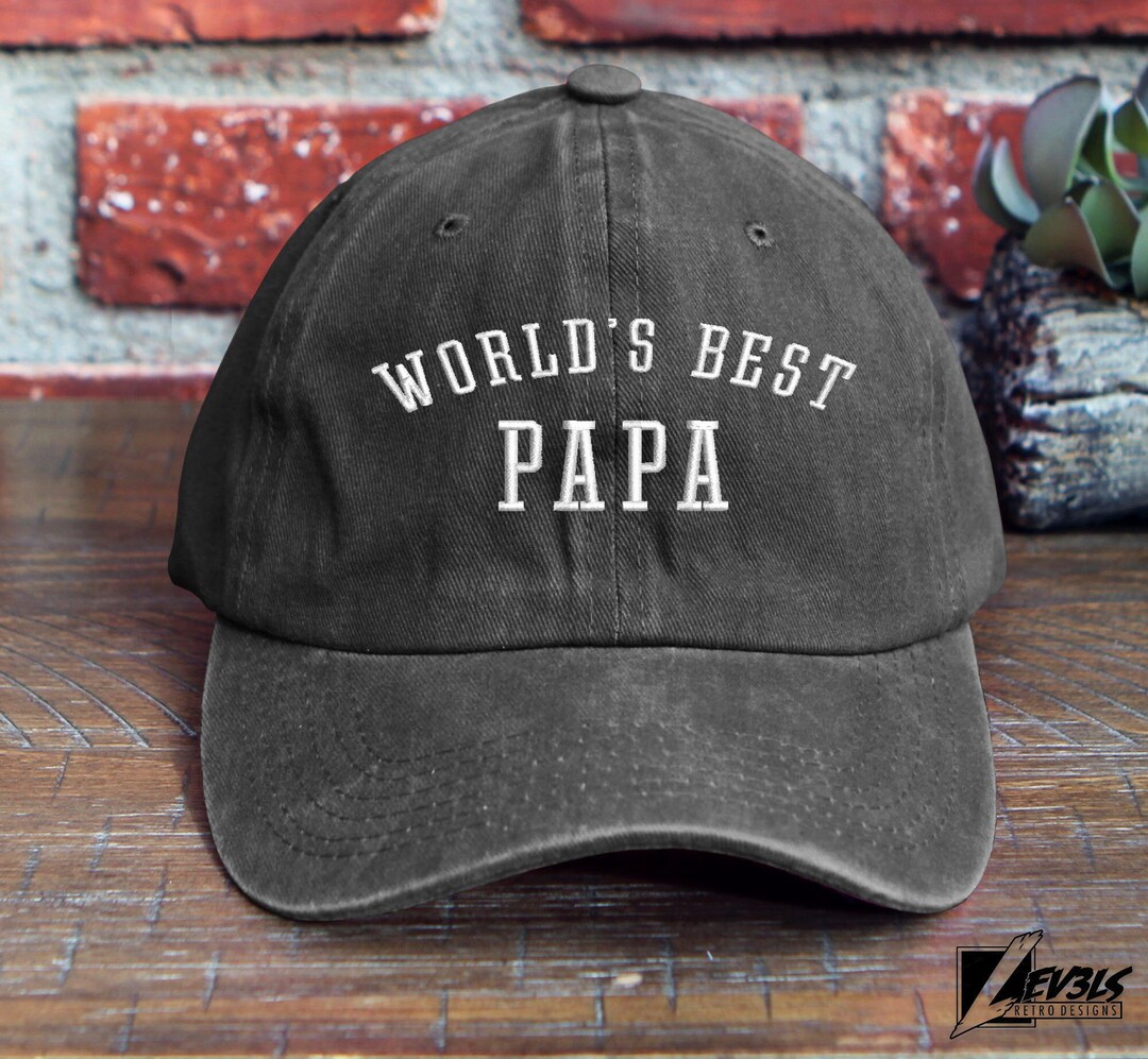 Worlds Best Papa Embroidered Baseball Unisex Cap Low Profile Dad Hat - Etsy