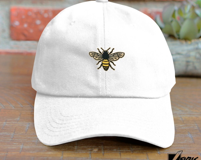 Cap. Hand Painted Baseball Cap. Spring Sun Visor. Daisy and Bee Painted ...