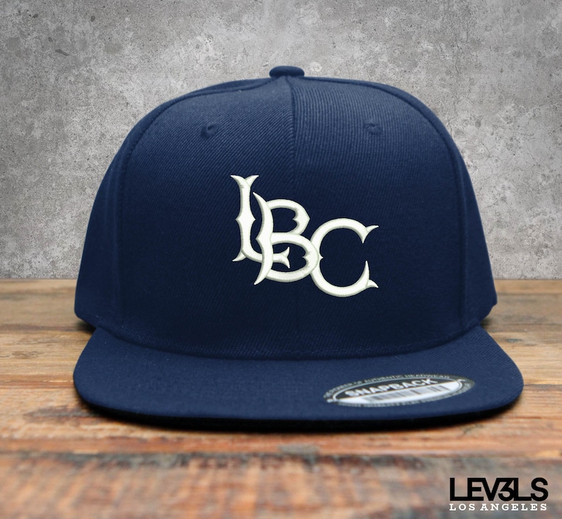 LBC Embroidered Snapback Cap Long Beach Cali - Etsy