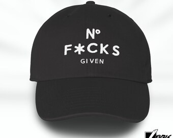 No F*cks Given Hat - Etsy
