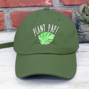 Plant Papi Embroidered Low Profile Baseball Cap Plant Lover Dad Hat ...