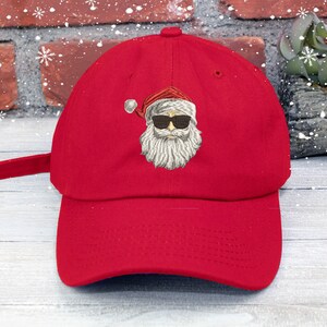 Cool Santa Claus Embroidered Low Profile Baseball Cap Christmas Cap ...