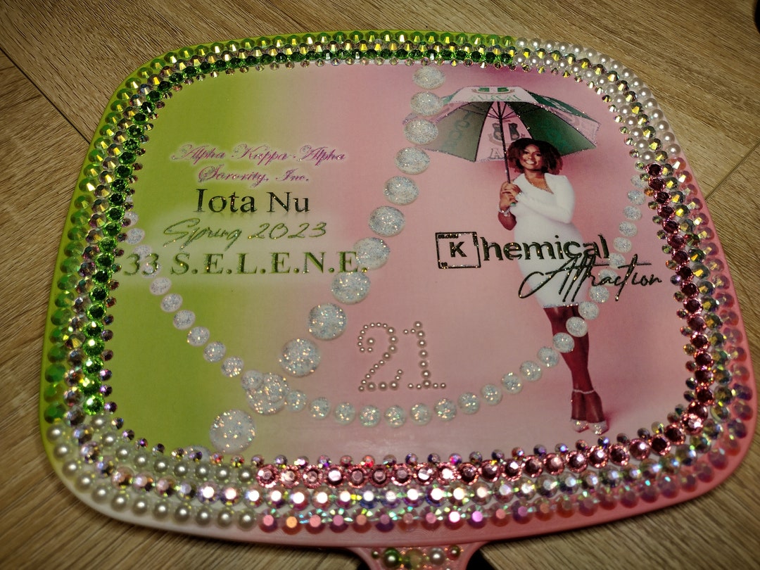 Sorority Inspired Hand Mirror Etsy