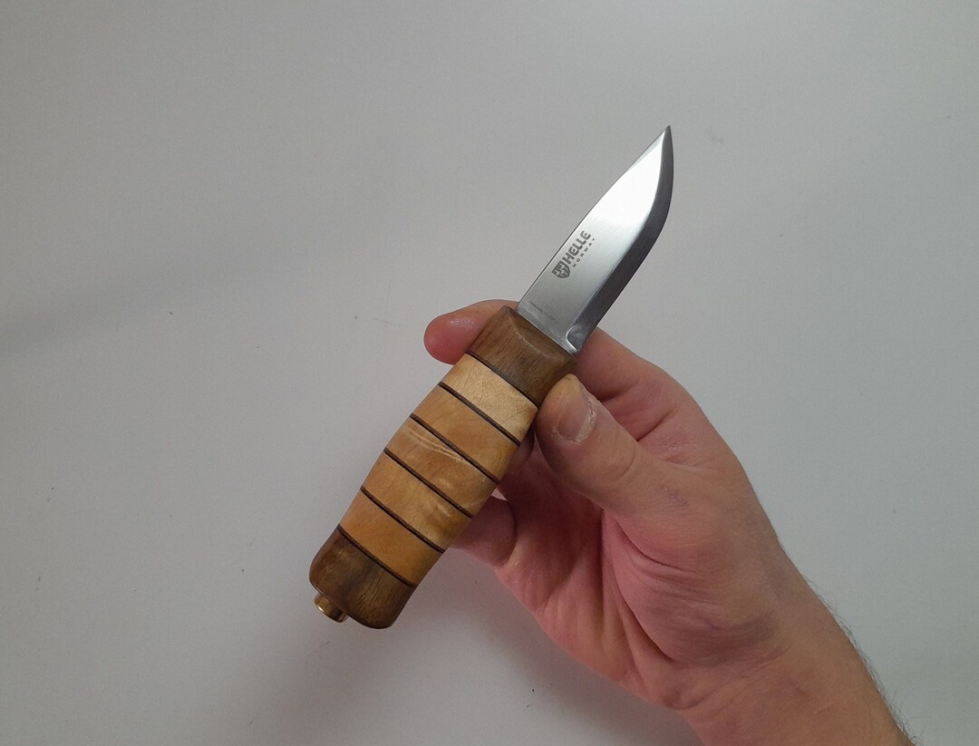 Custom Helle Nying Mini Puukko, Puukko Knife With Leather Sheath, Hunting Knife, Bushcraft Knife ...