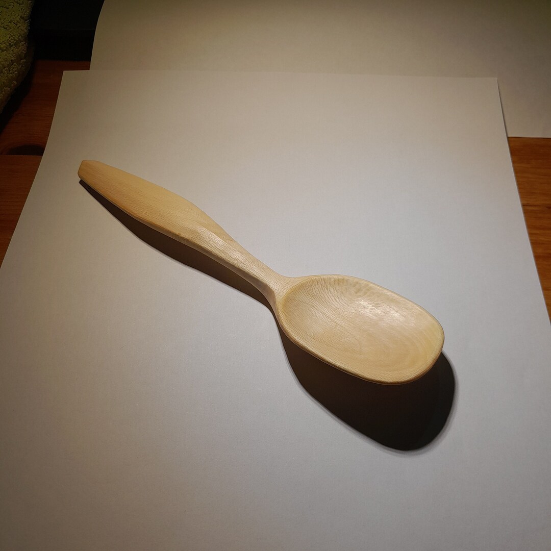 Sycamore Serving/cooking Spoon, Hand Carved - Etsy