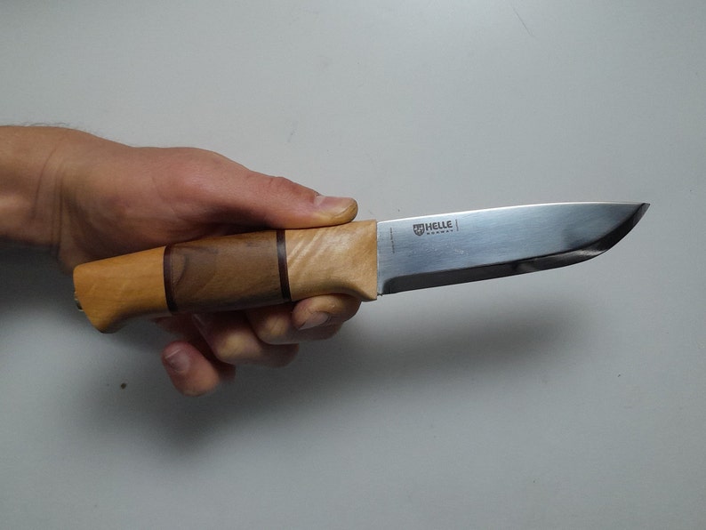 Custom Helle Alden Puukko, Puukko Knife With Leather Sheath, Hunting ...