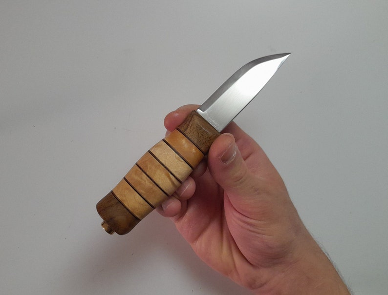 Custom Helle Nying Mini Puukko, Puukko Knife With Leather Sheath ...