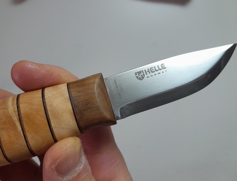 Custom Helle Nying Mini Puukko, Puukko Knife With Leather Sheath ...