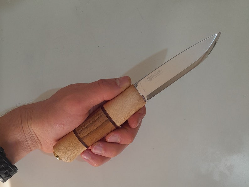 Custom Helle Harding Puukko, Puukko Knife With Leather Sheath, Hunting ...