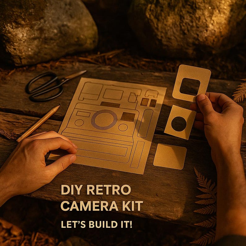 Build Your Own Retro Polaroid Camera – Printable DIY Kit | 10-page PDF ...