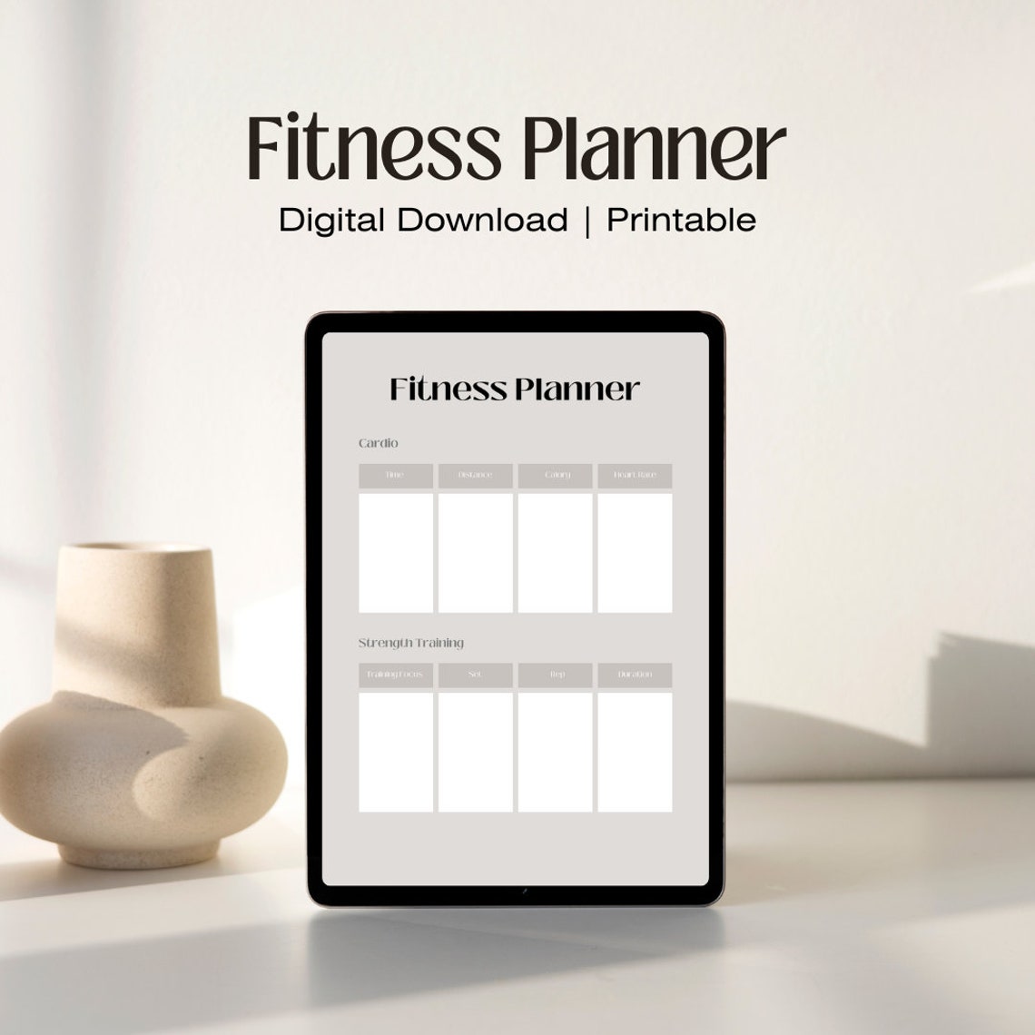 Workout Tracker Printable, Daily Exercise Planner, Weekly Workout ...
