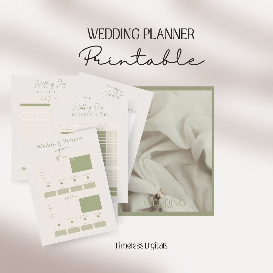 Wedding Planner Printable | Printable Wedding Planner Pages | Wedding ...