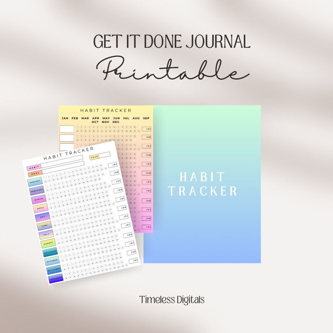 Minimalistic Daily Habit Tracker Printable/everyday Habit Tracker ...