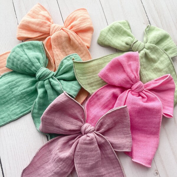 Spring Hair Bows - Etsy