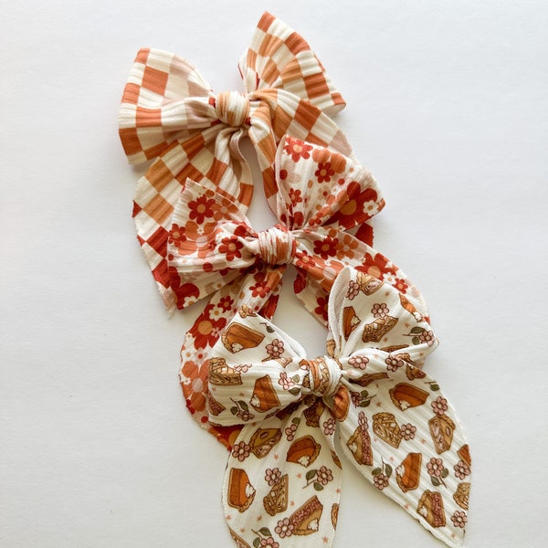 Fall Hair Bow - Etsy