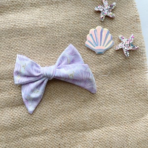 Mermaid Swim Bows, Sea Shells Handtied Bows, Mermaid Shells Pinwheel ...