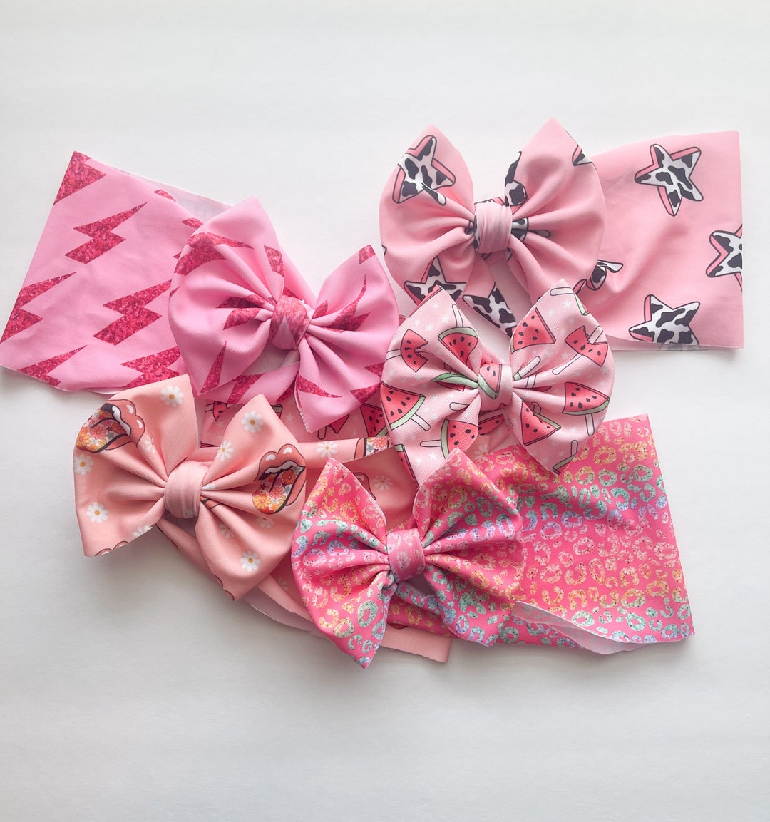 Swim Headwrap and Hair Bow, Summer Waterproof Hair Clip, Pigtail Bows ...