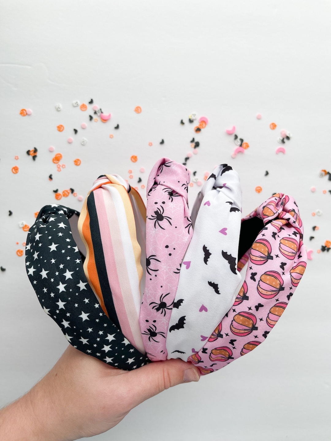 Halloween Knotted Headbands Fits Women and Kids Pink Fall - Etsy