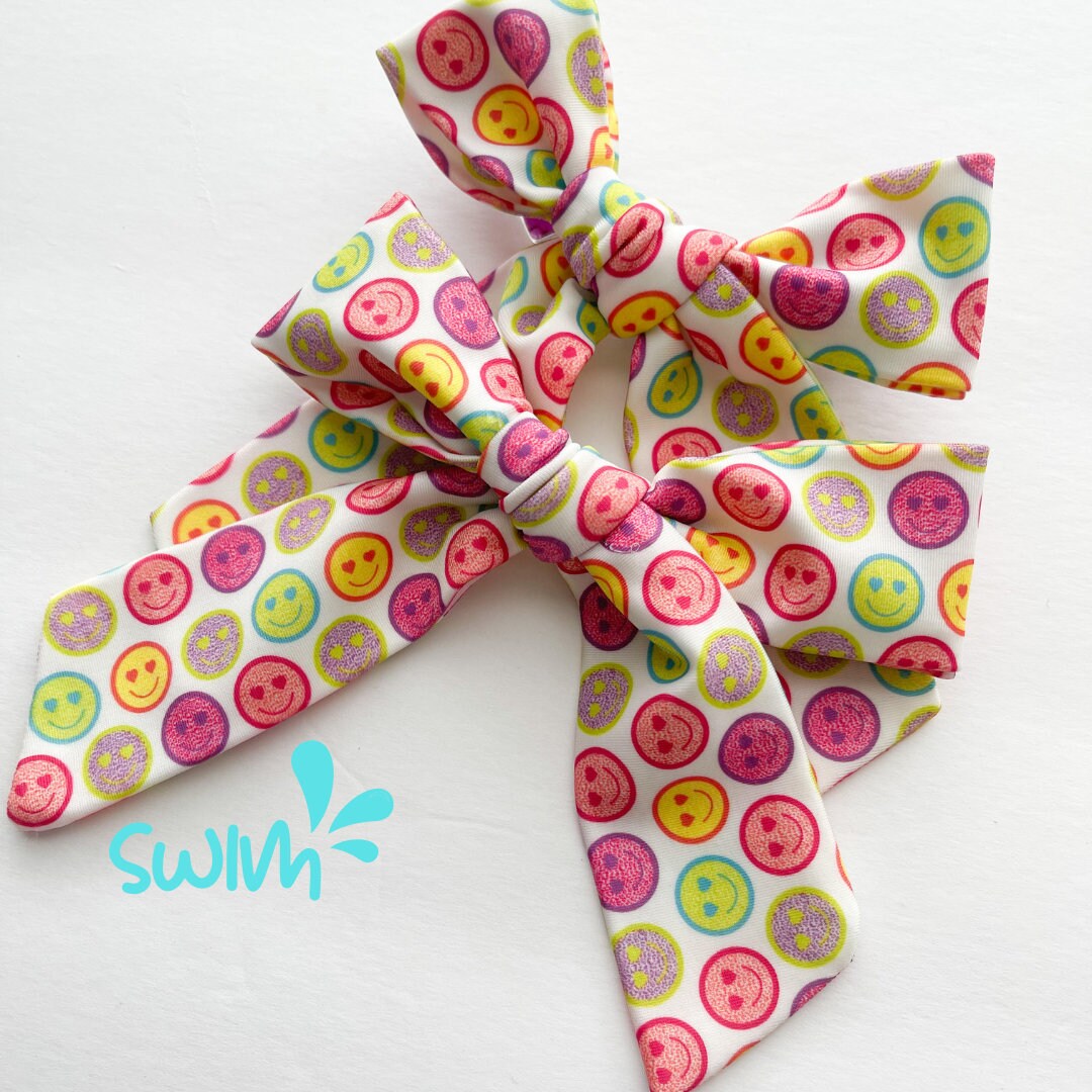 Smiley Face Sailor Swim Bows Handtied, Waterproof Spring and Summer ...