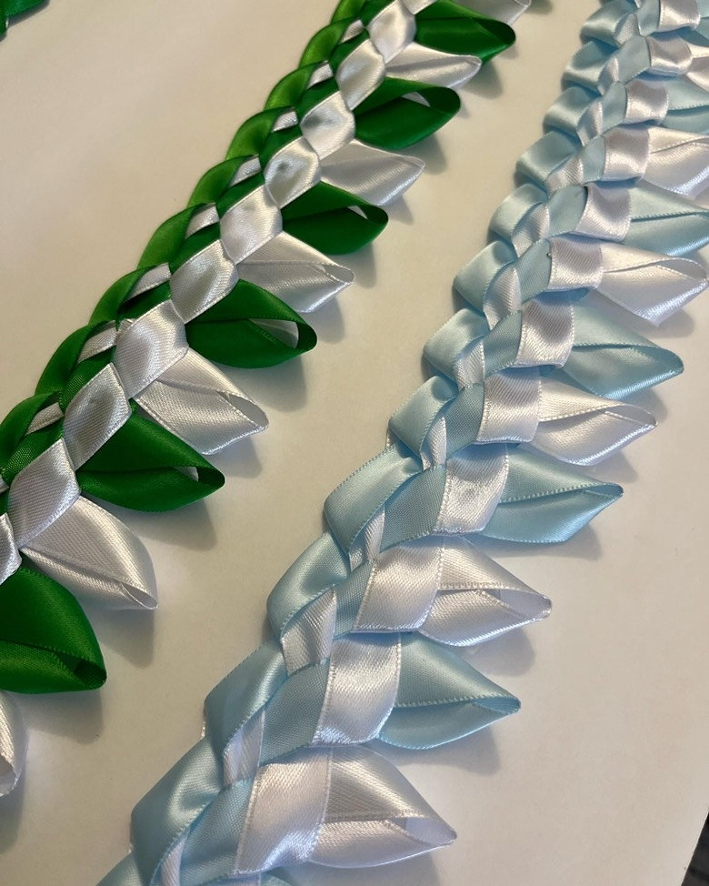 Warrior Ribbon Lei, Graduation Lei, Party Lei, Warrior, Ribbon Lei - Etsy