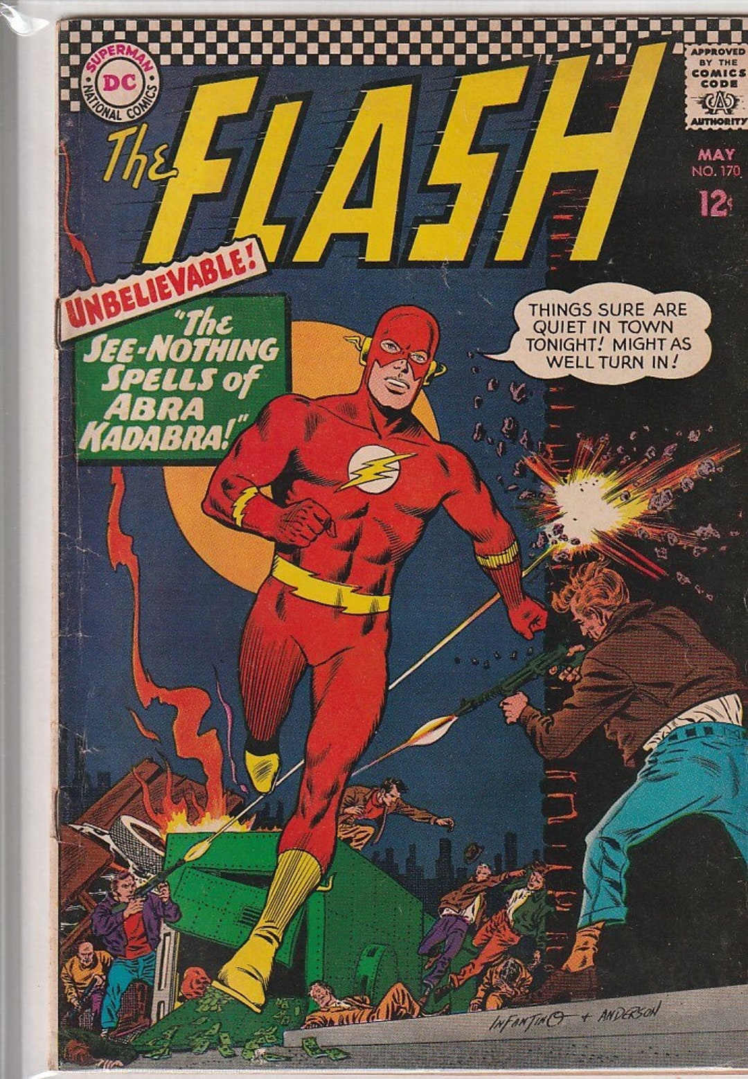 VINTAGE the Flash Comic Book 170 - Etsy