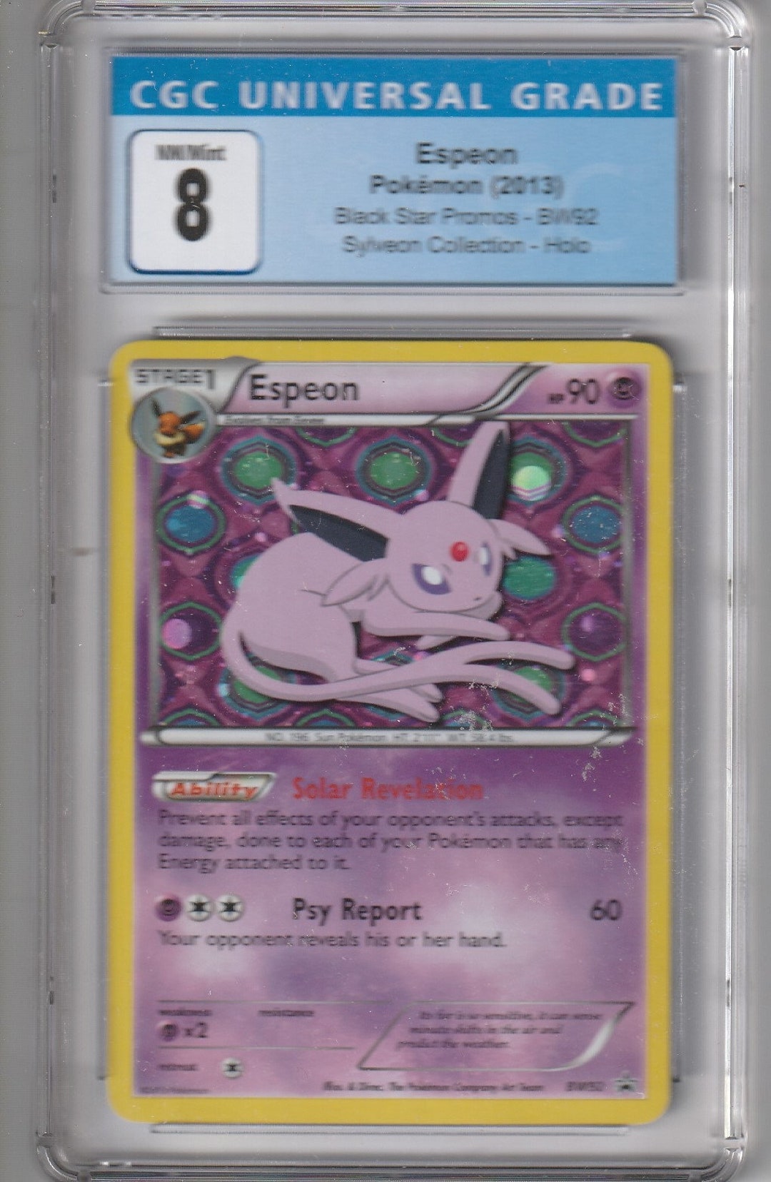 Graded RARE Espeon BW92 Pokemon Card - Etsy