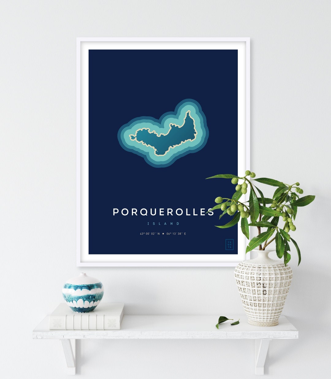 Affiche De Lîle De Porquerolles - Etsy