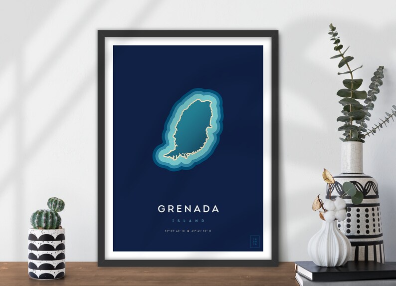 Grenada Island Poster - Etsy