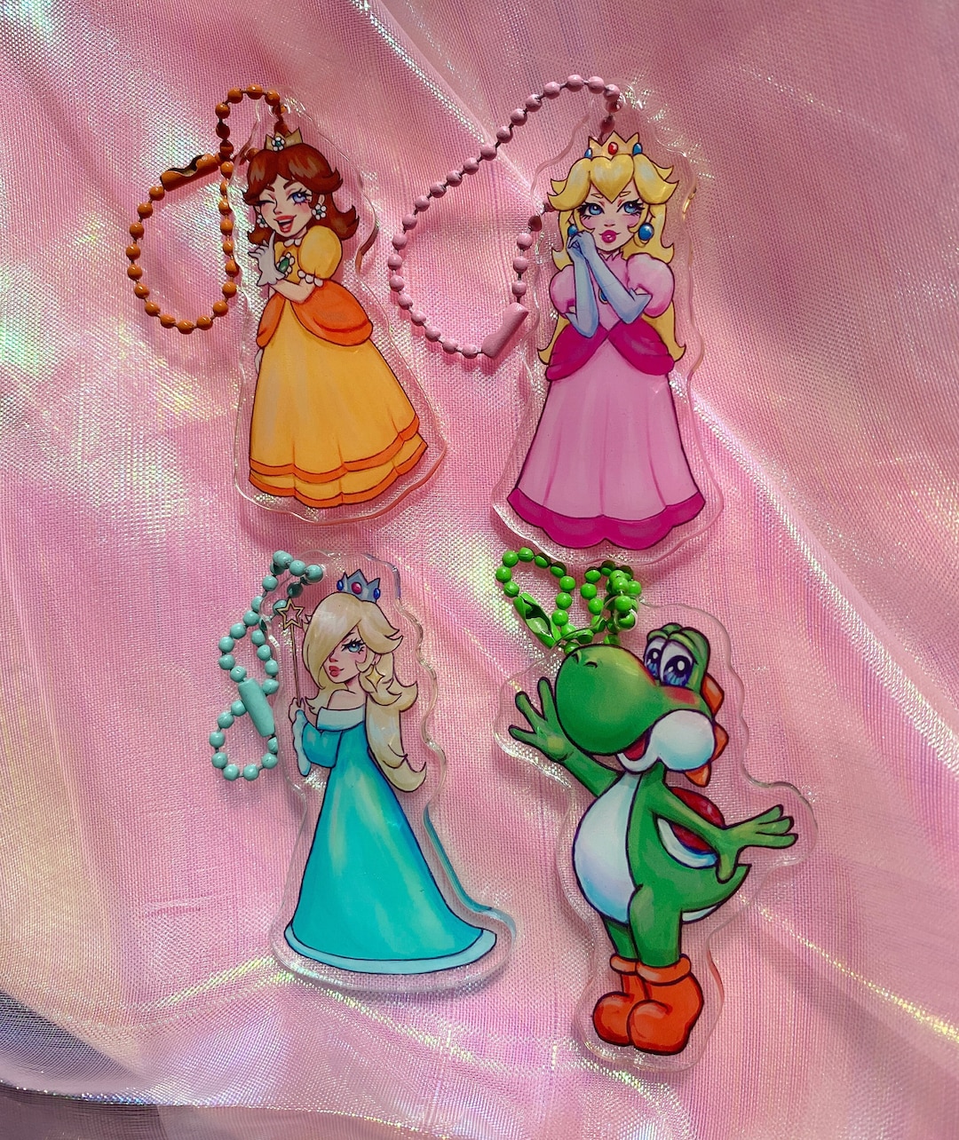 Super Mario Keychains - Etsy