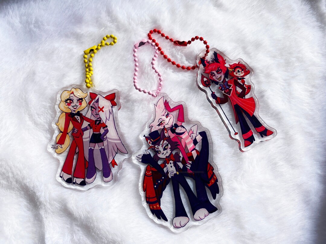 Hazbin Hotel Keychains - Etsy