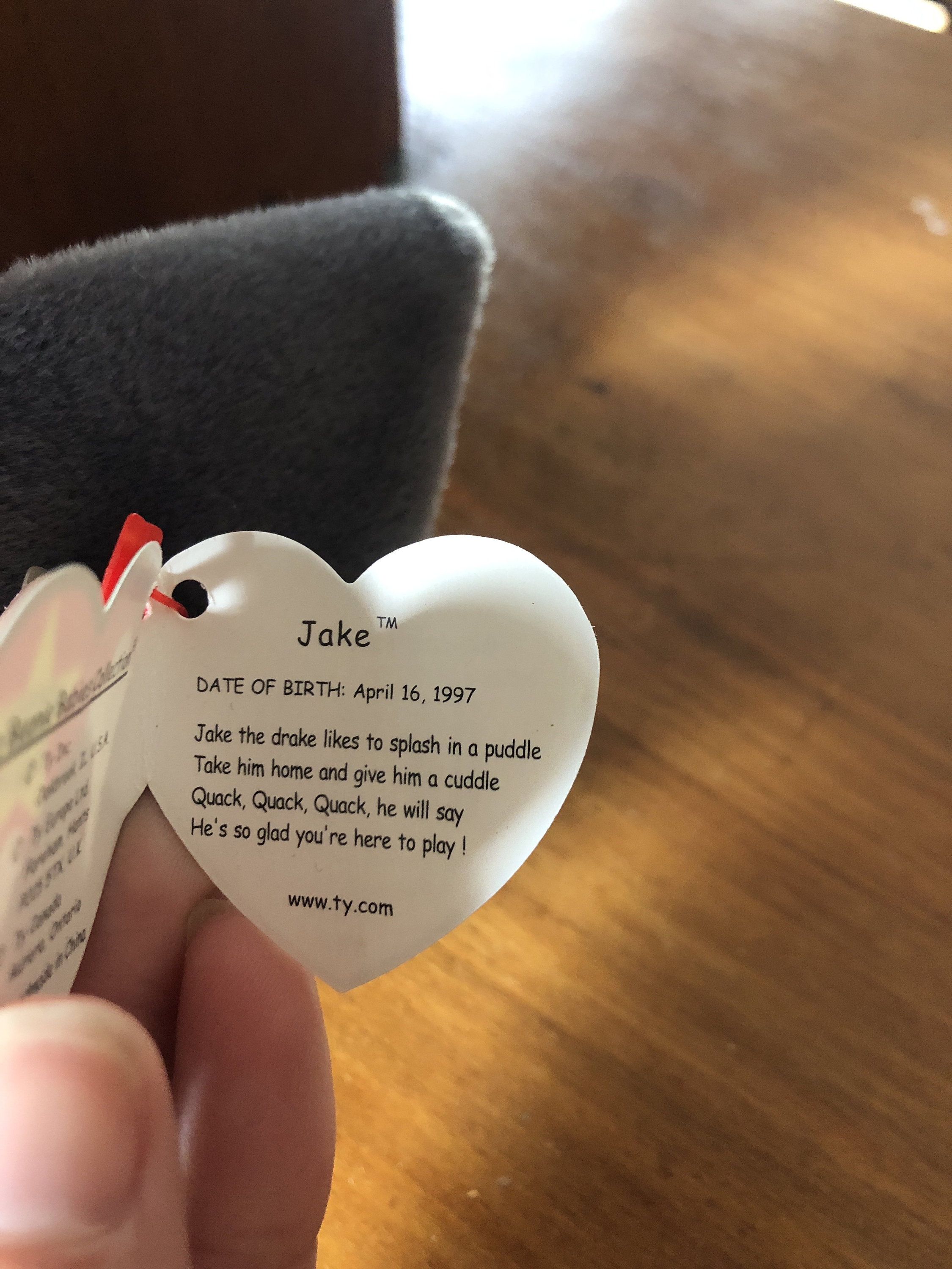 Jake the Mallard Duck Beanie Baby - Etsy