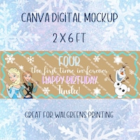 Frozen Character Banner! - Etsy