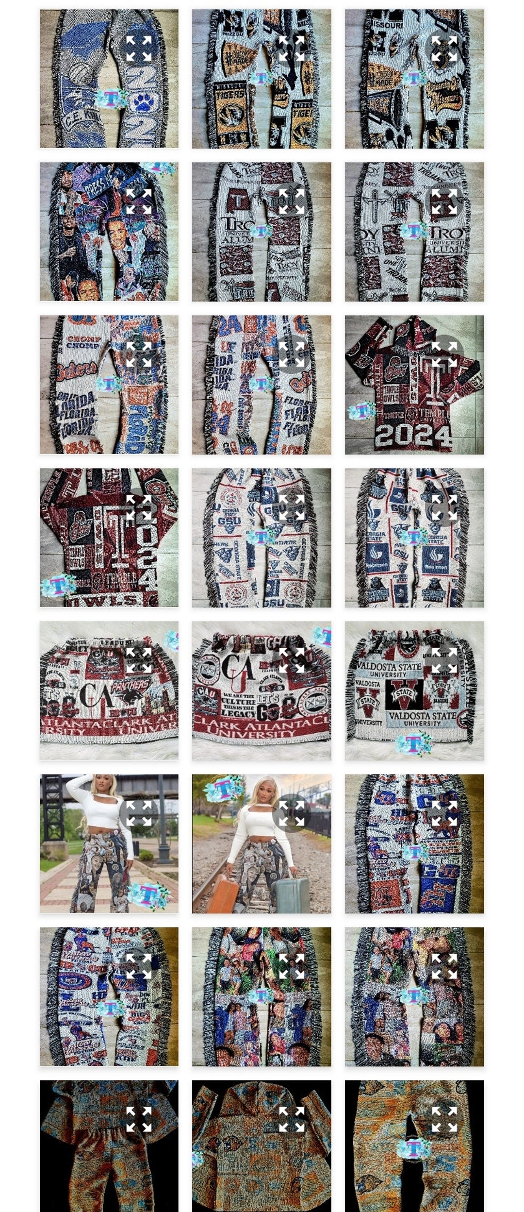 Tapestry BLANKET Pants, Skirt, Shorts, Hoodie, Cardigan, Hoodie Dress ...