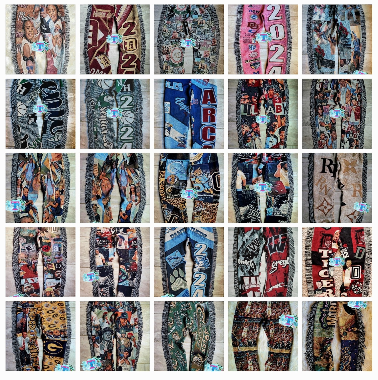 Tapestry BLANKET Pants, Skirt, Shorts, Hoodie, Cardigan, Hoodie Dress ...